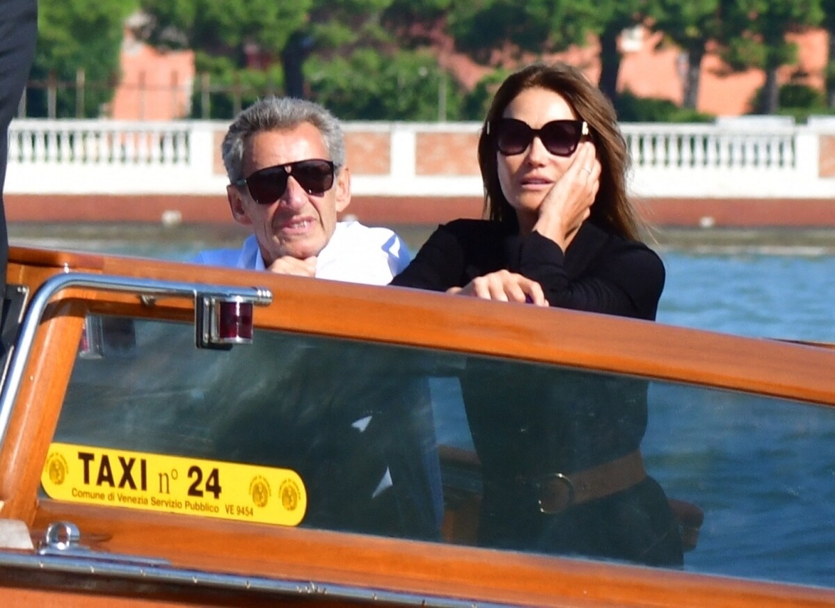 Photo : L'ancien président français Nicolas Sarkozy et sa femme Carla ...