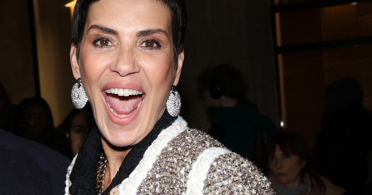 PHOTOS Cristina Cordula délurée en lurex d'or avec son fils devant une ...