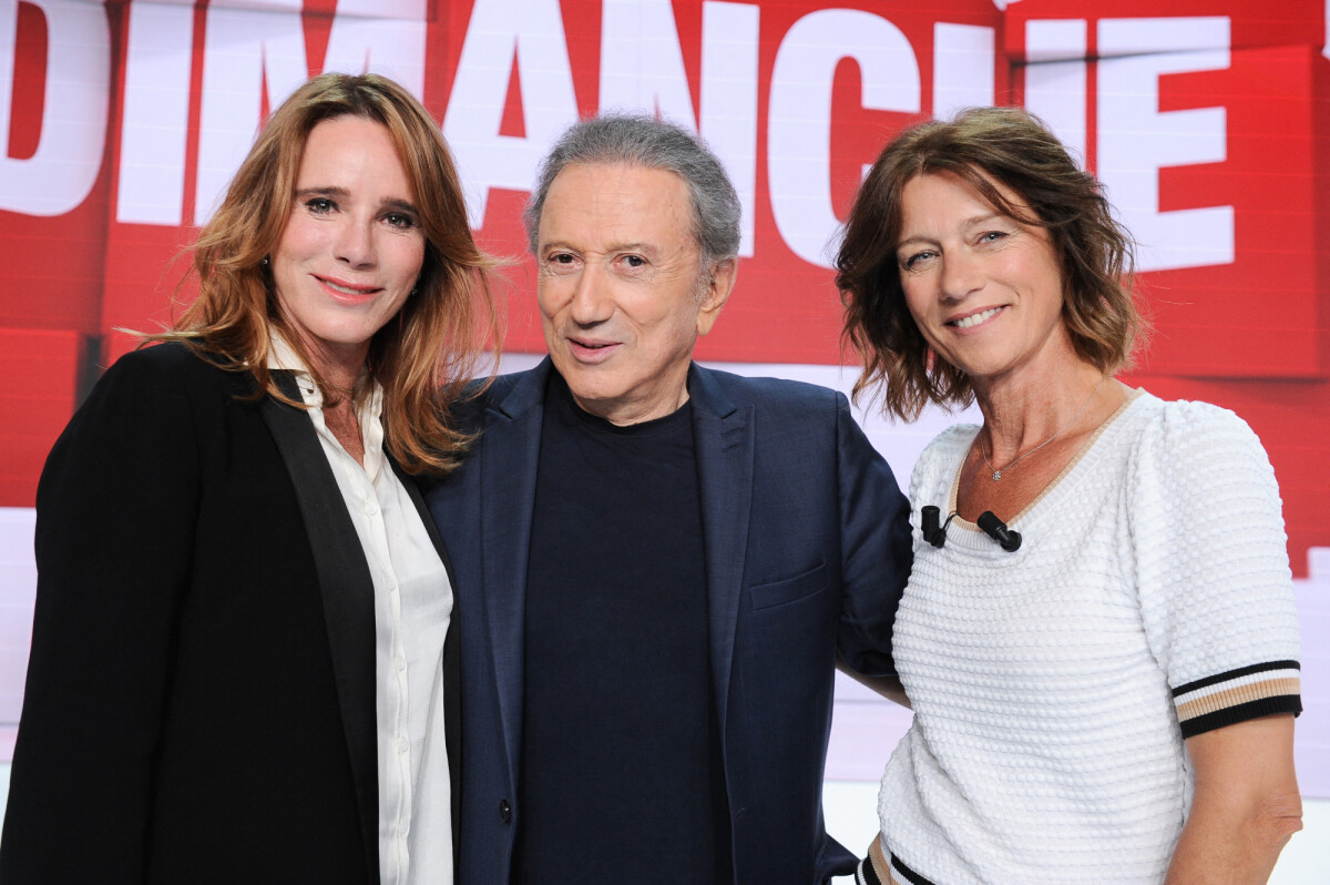 Photo : Exclusif - Geraldine Danon, Michel Drucker et Carole Gaessler ...