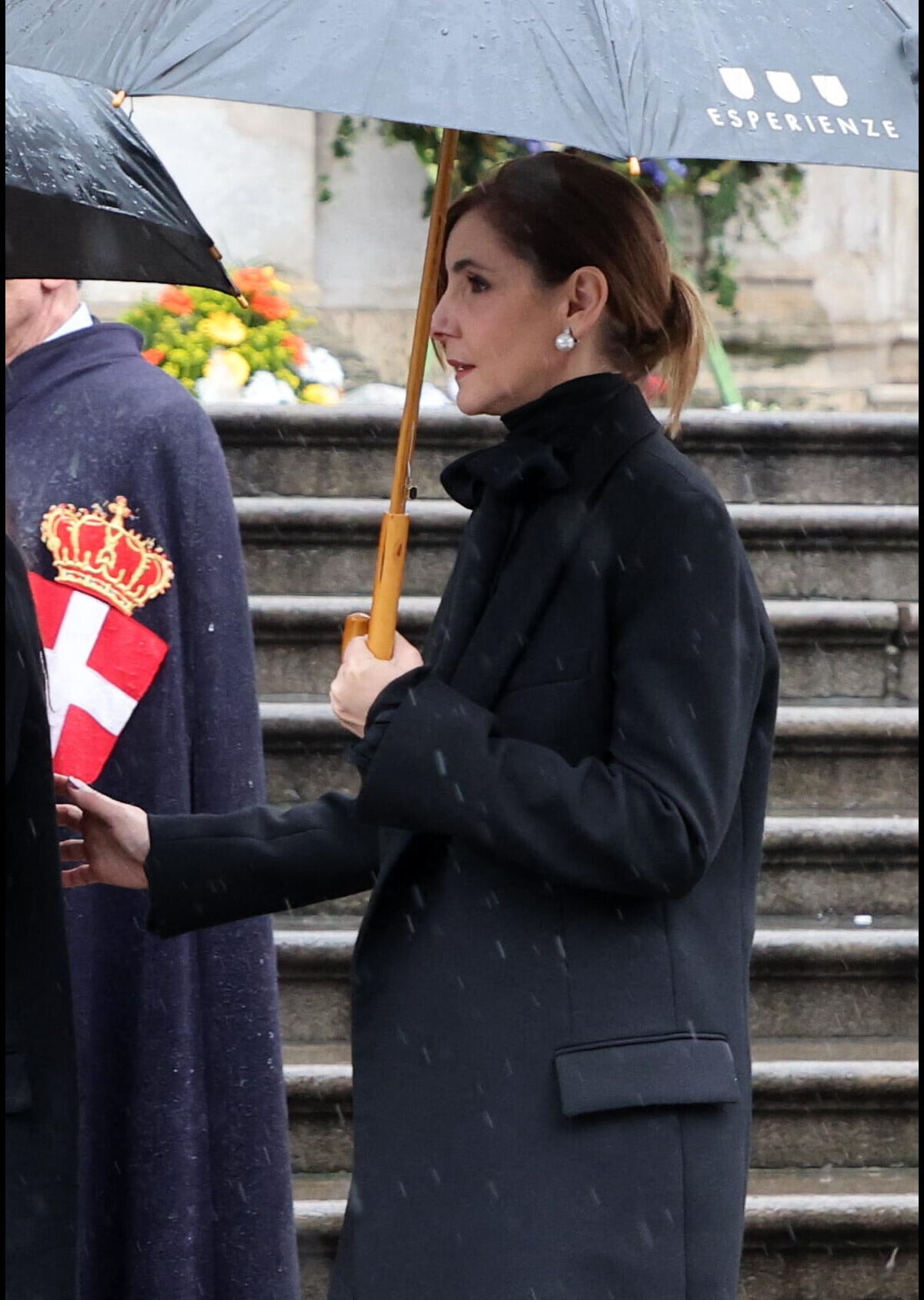 Photo : Il était accompagné par sa femme, Clotilde Courau. La princesse ...