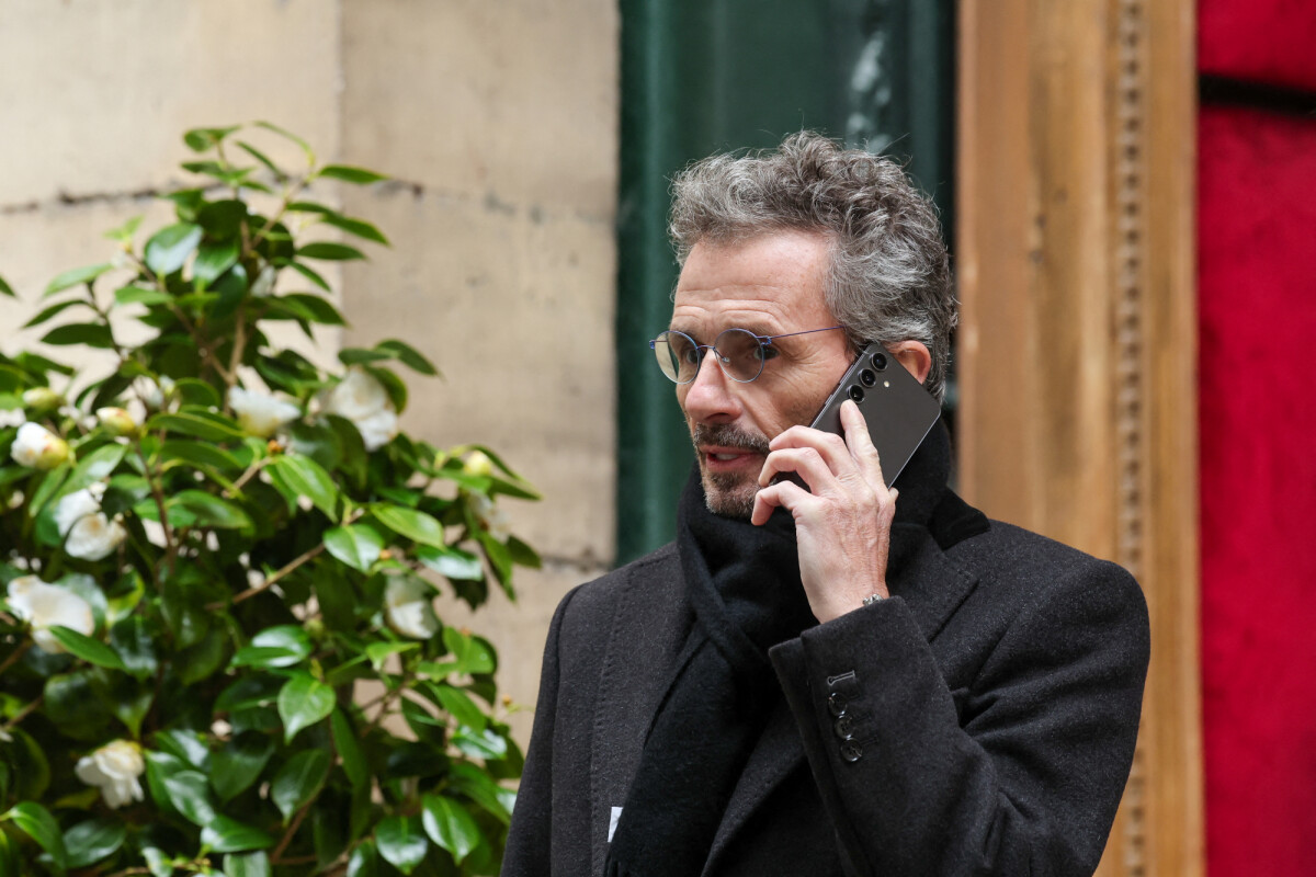 Photo : Mathieu Mitterrand (fils du défunt) - Obsèques de Frédéric ...