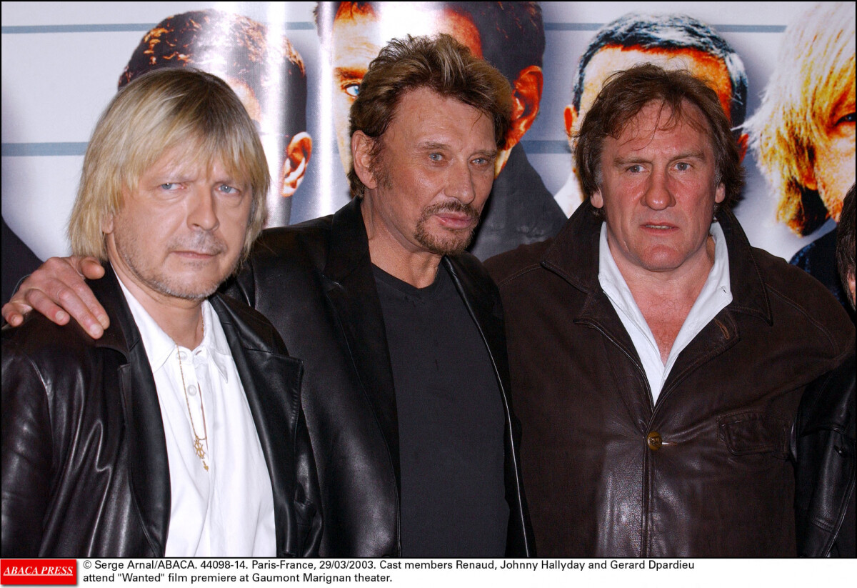 Photo : Renaud, Johnny Hallyday et Gérard Depardieu à l'avant-première ...