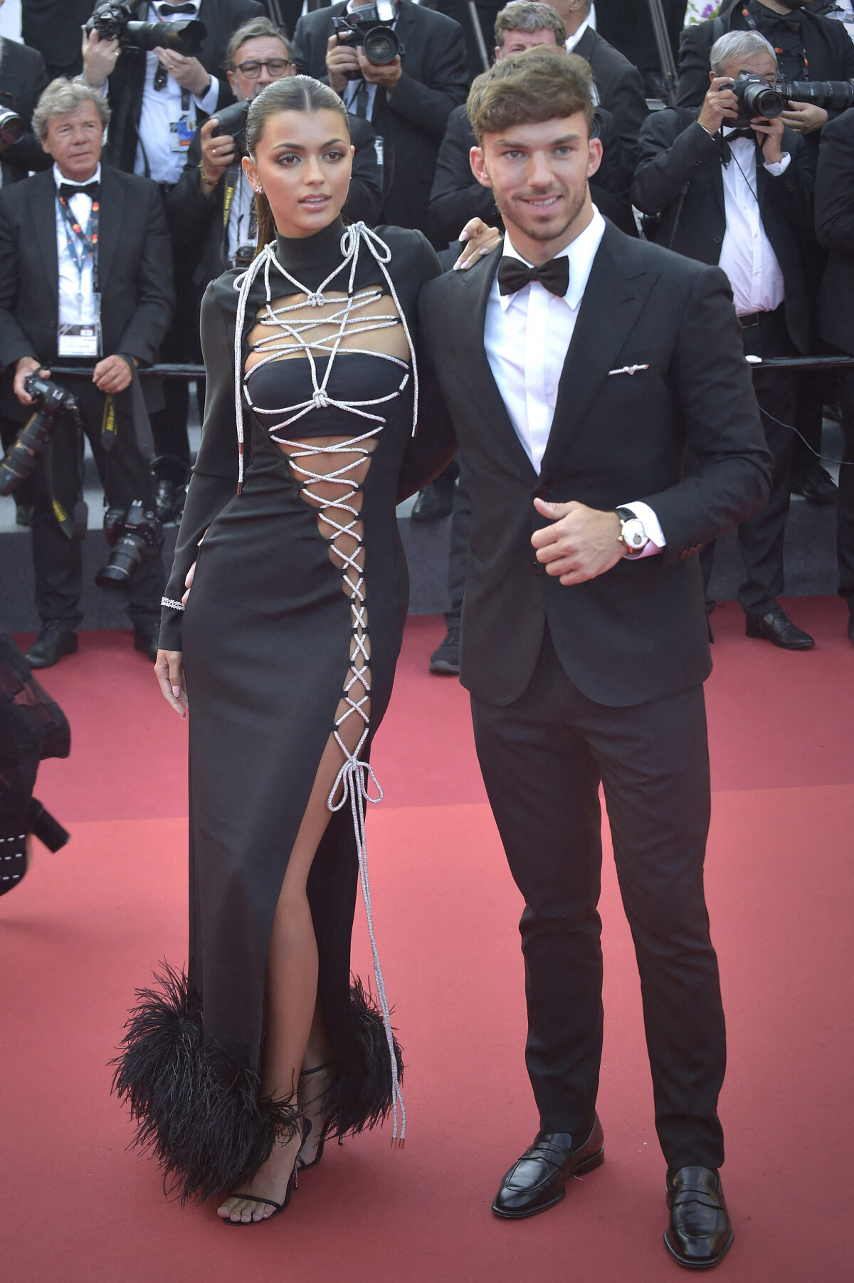 Photo : Le pilote automobile français Pierre Gasly et le mannequin ...
