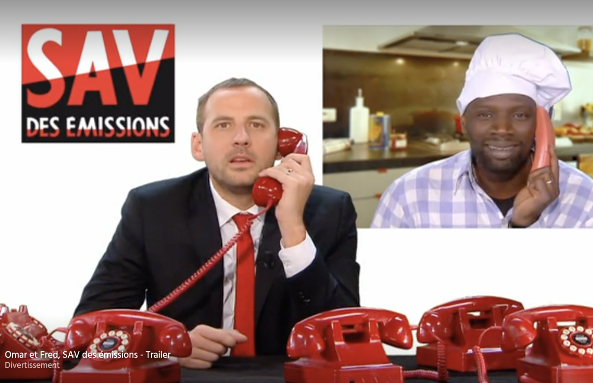 Photo : Du temps du SAV des émissions la communication entre Omar et Fred était perpétuelle ...