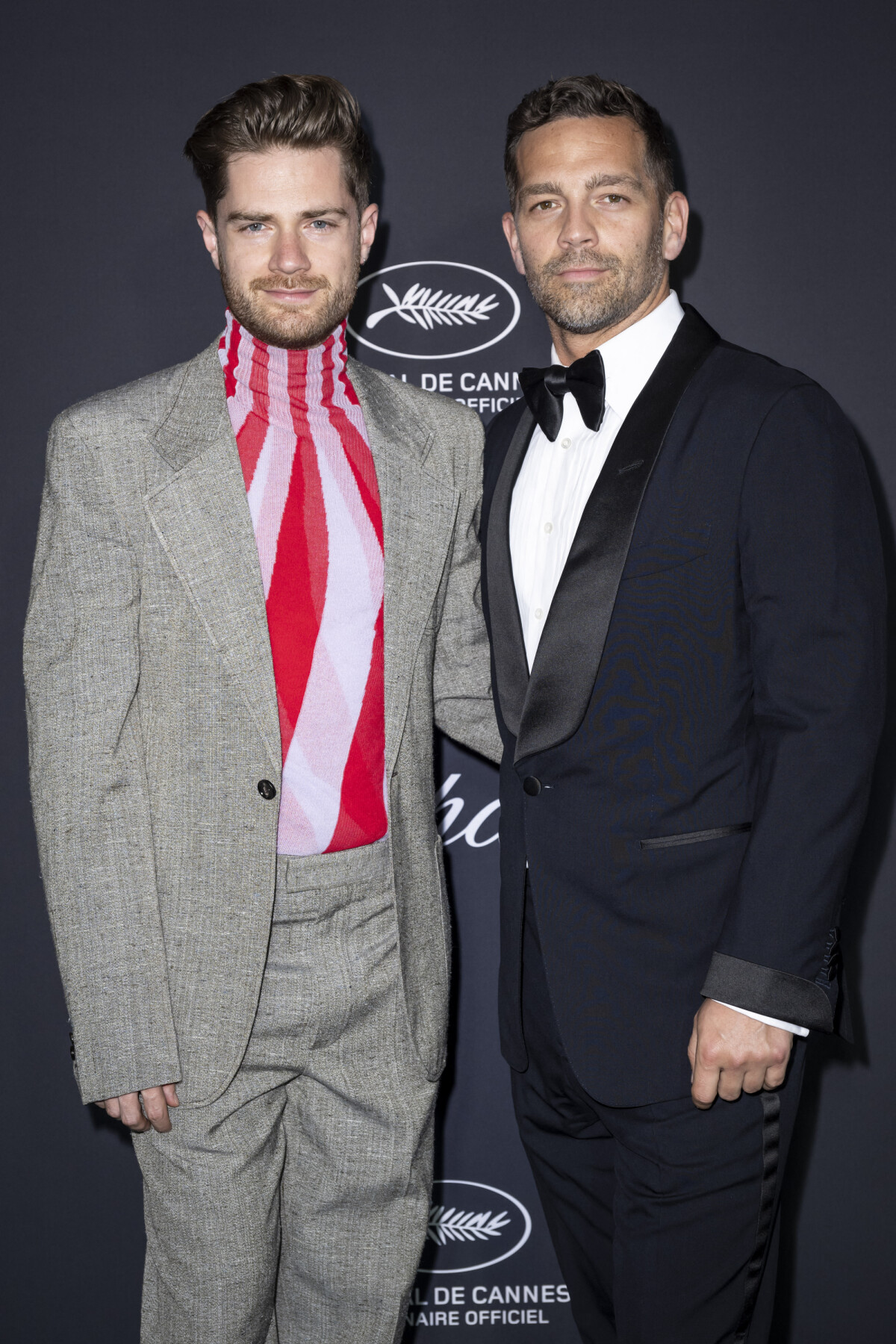 Photo : Lukas Dhont, Davy Parmentier - Photocall du dîner "Trophée ...