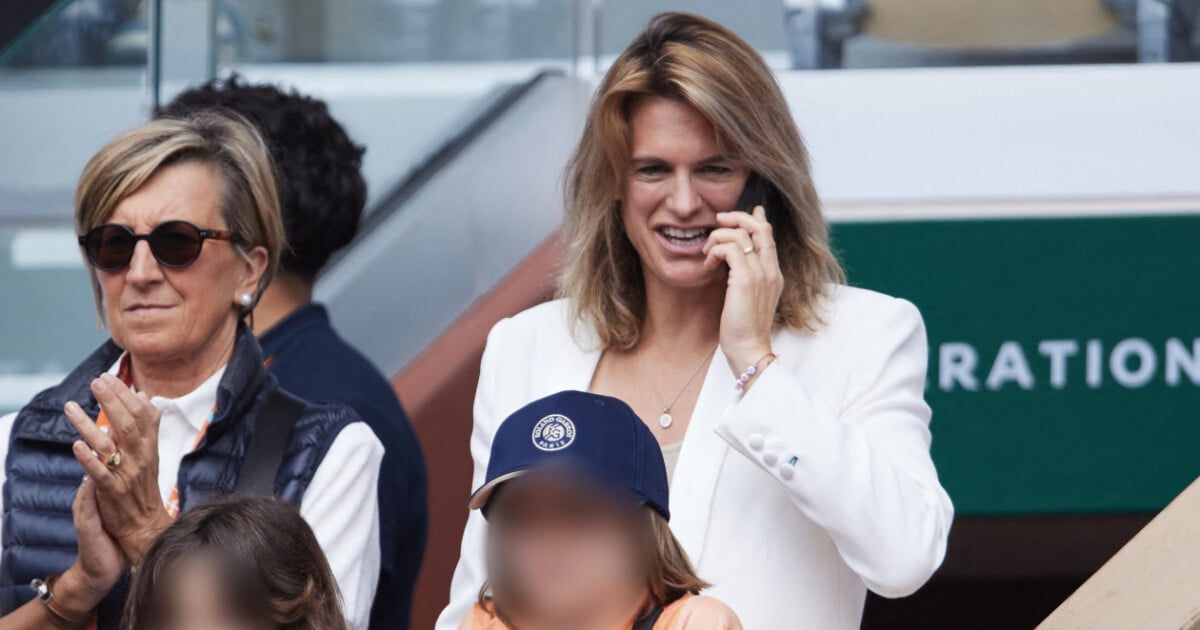 PHOTOS Amélie Mauresmo, ses enfants Aaron et Ayla aux premières loges ...