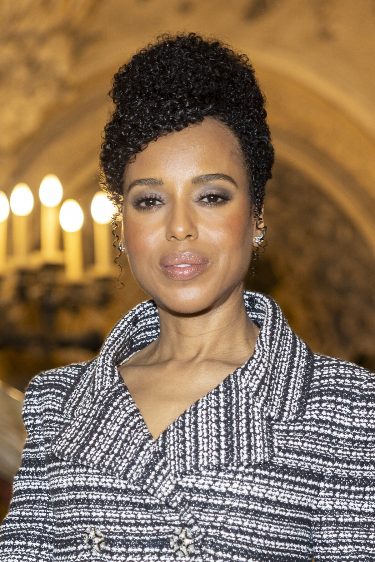 Photo : Kerry Washington au photocall du deuxième défilé de mode Chanel ...