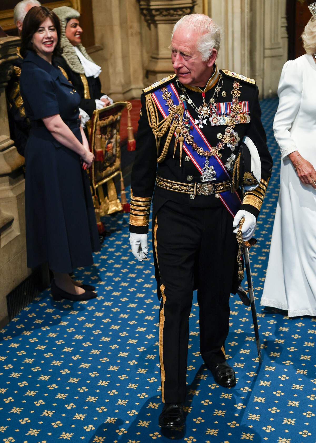 Photo : Le roi Charles III d'Angleterre et la reine consort Camilla ...