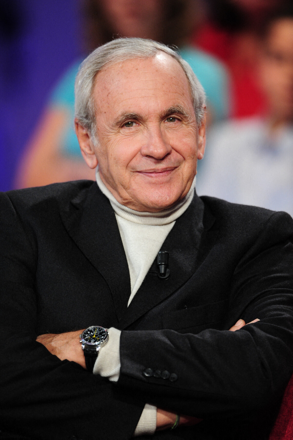 Photo : Patrice LAFFONT lors de l'enregistrement de l'emission Vivement ...