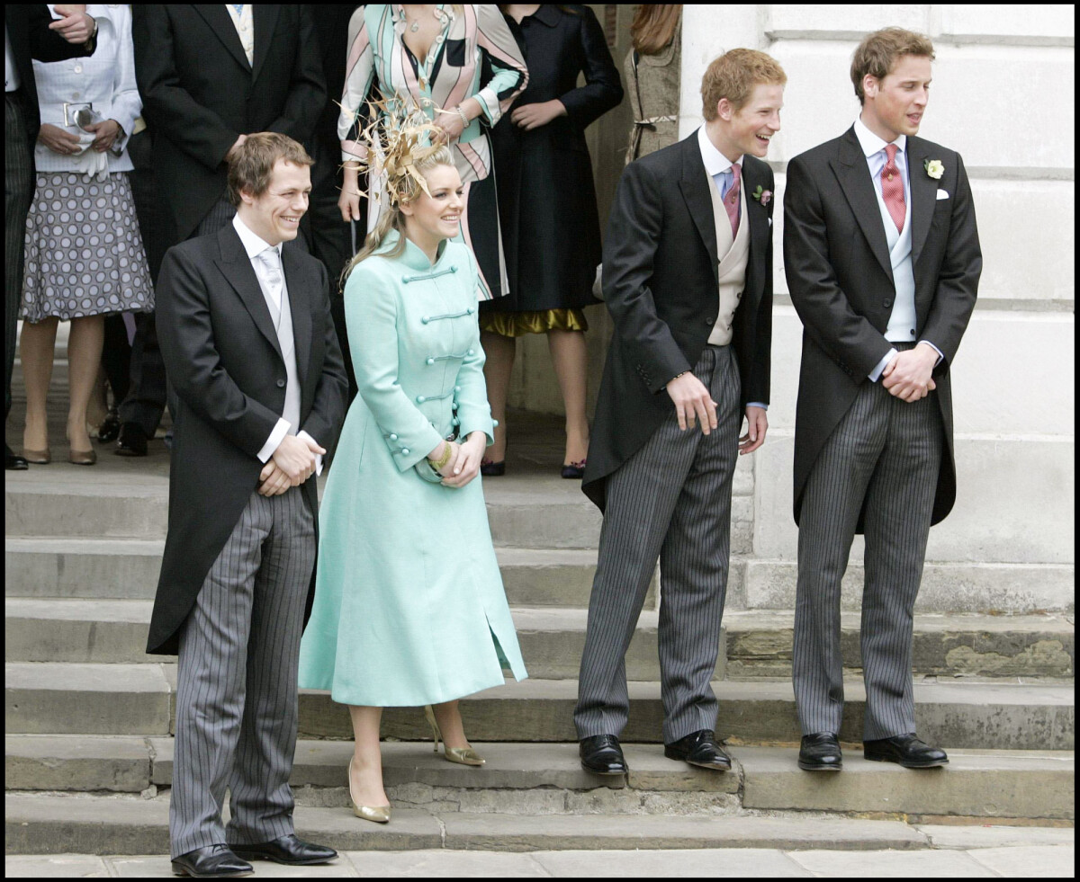 Photo : Tom et Laure Parker Bowles aux côtés des princes William et ...