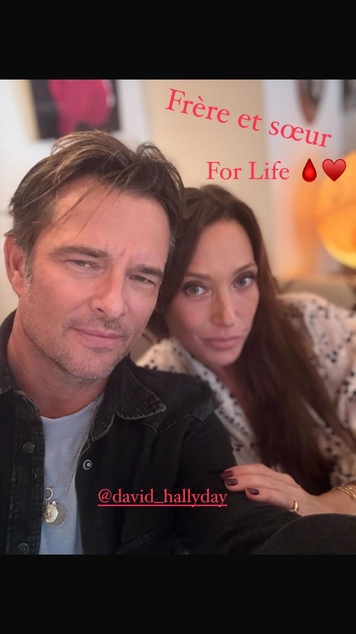 Photo : Il d'agit de David Hallyday, son frère qu'elle aime tant. Laura ...
