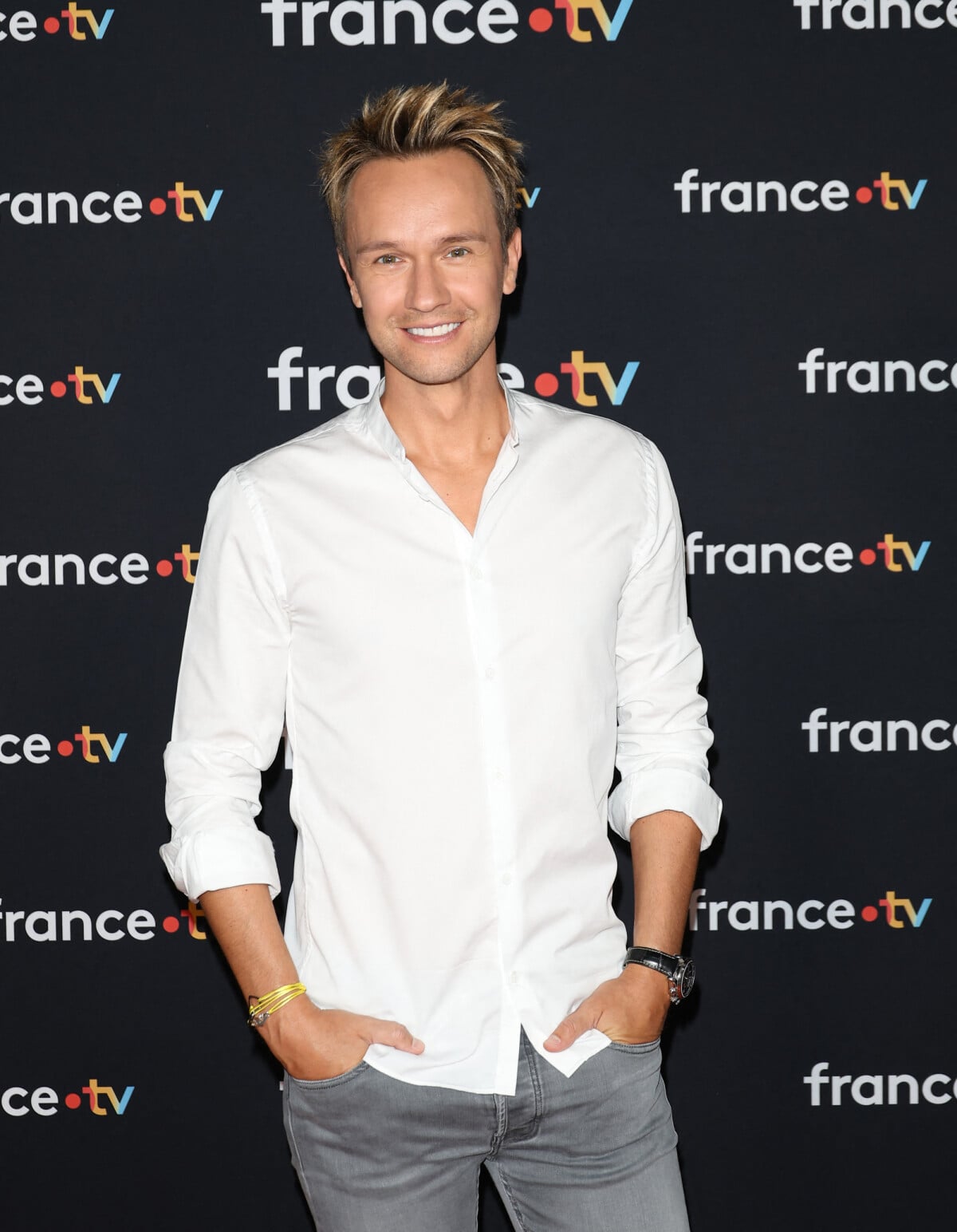 Photo : Cyril Féraud au photocall pour la conférence de presse de ...