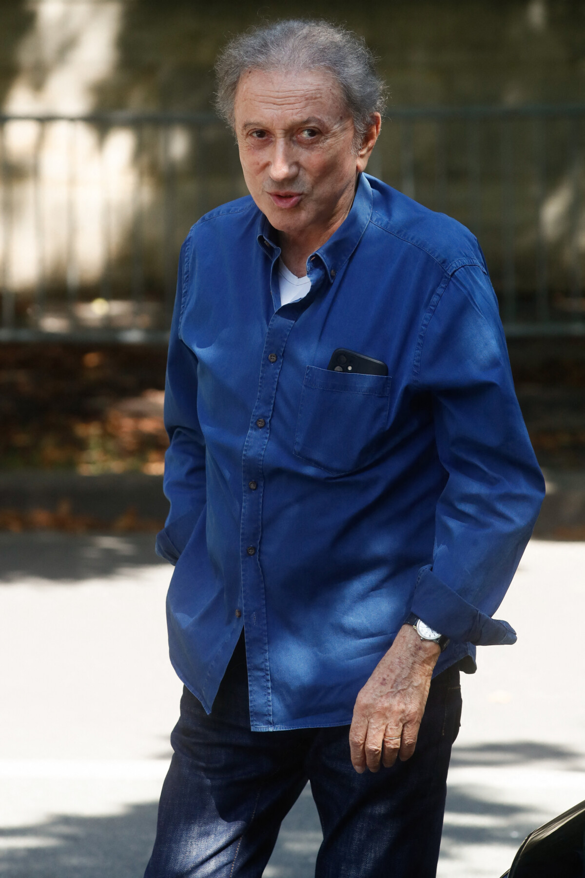 Photo : Michel Drucker arrive à l'enregistrement de l'émission de ...