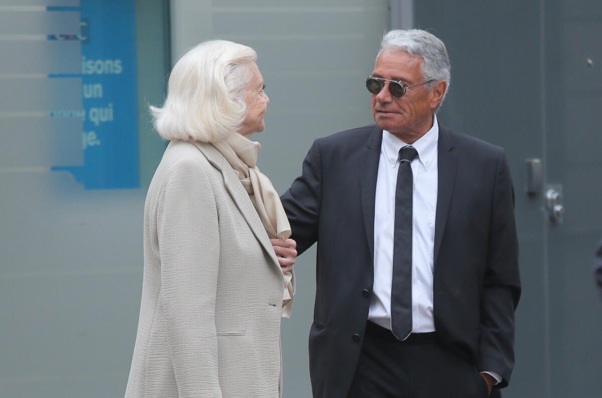 Photo : Jean-Marie Périer et Colette Boutoulaud - Obsèques de Nicole ...