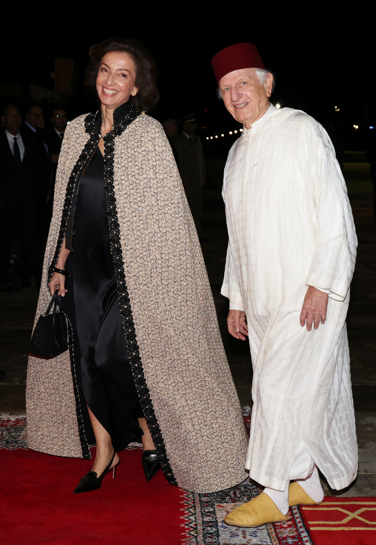 Photo : Audrey Azoulay et son père André Azoulay - Dîner d'Etat offert ...