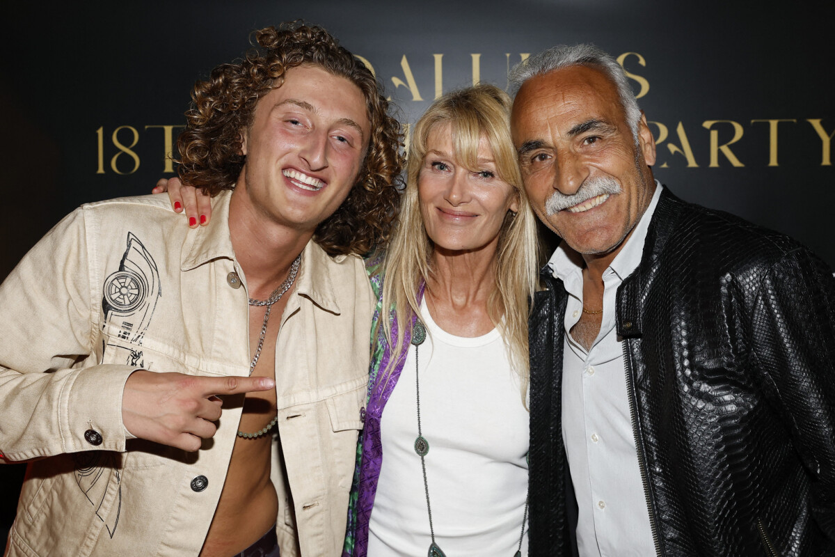 Photo : Exclusif - Joalukas Noah, sa mère Isabelle Camus et Mansour ...