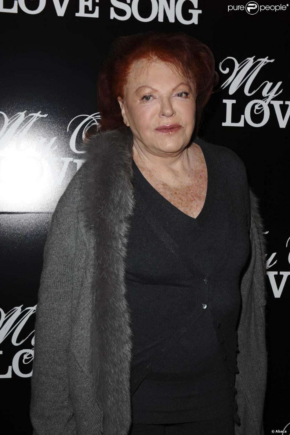 Régine, à l'occasion de l'avant-première de My Own Love Song d'Olivier ...