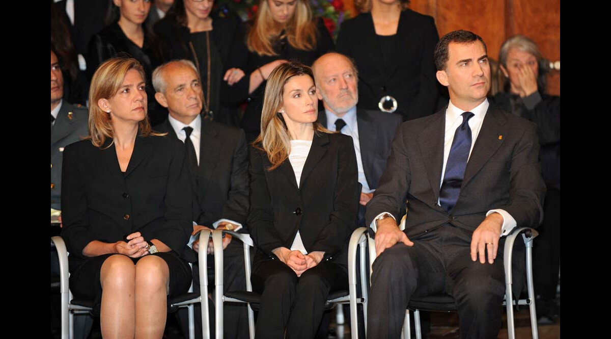 Photo : Les princesses Cristina et Letizia et le prince Felipe d ...