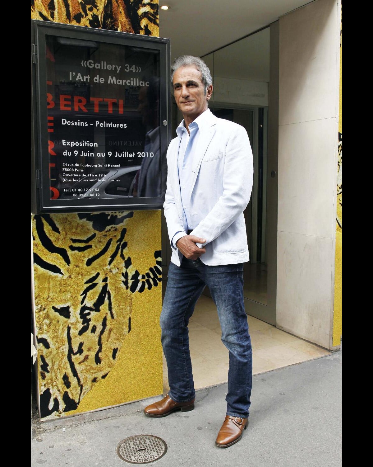 Photo : Alberto Bertti au vernissage de son exposition, le 8 juin 2010 ...