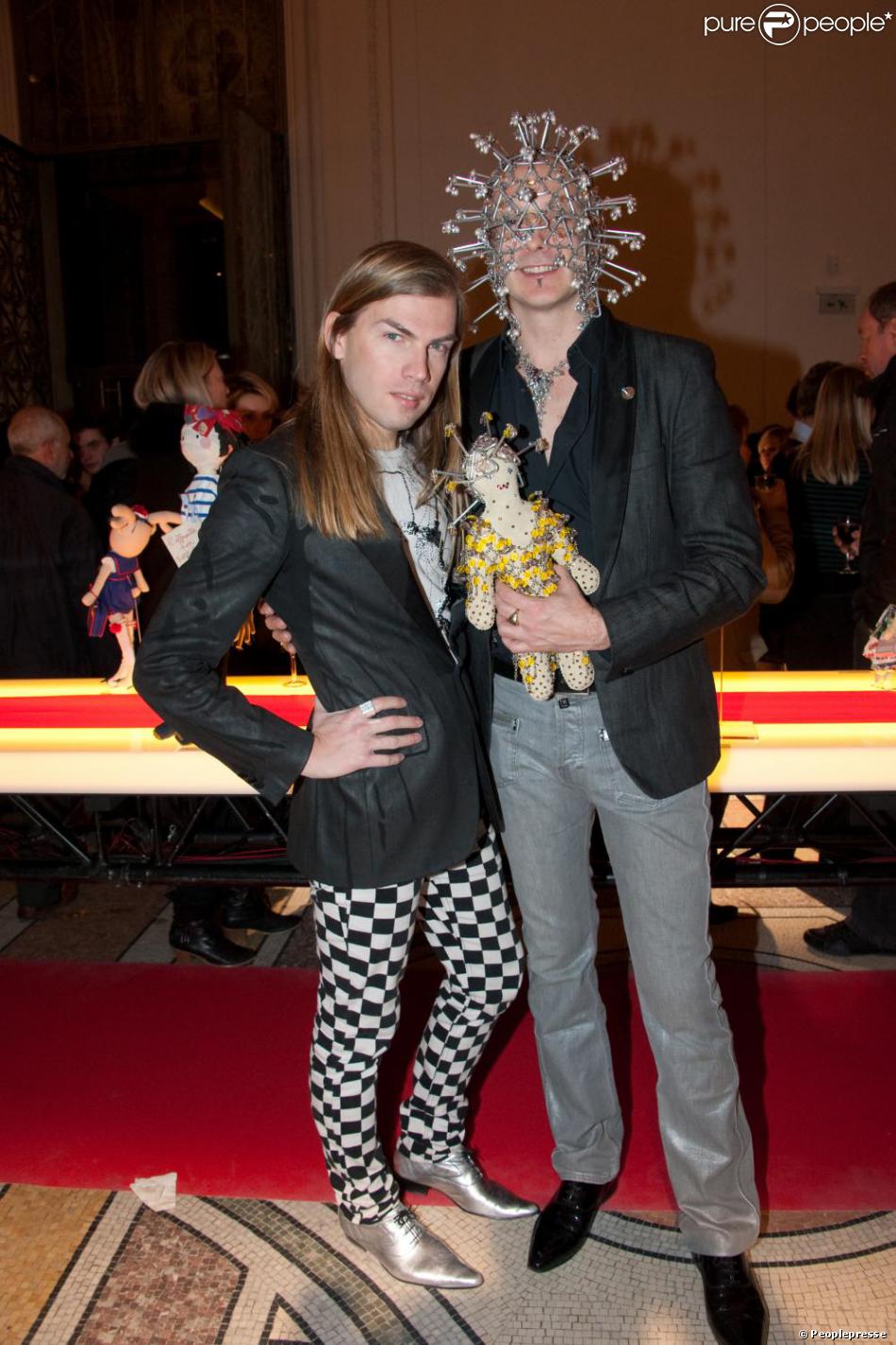 Christophe Guillarmé et le designer Tilmann Grawe lors de la soirée ...