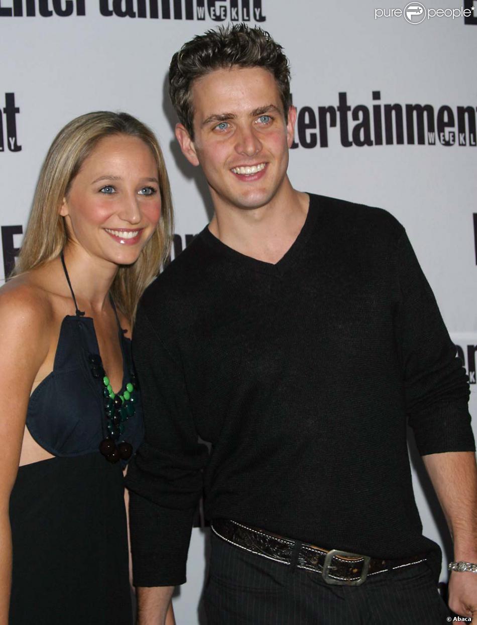 Joey McIntyre et sa femme Barrett à New York, en juin 2003. - Purepeople