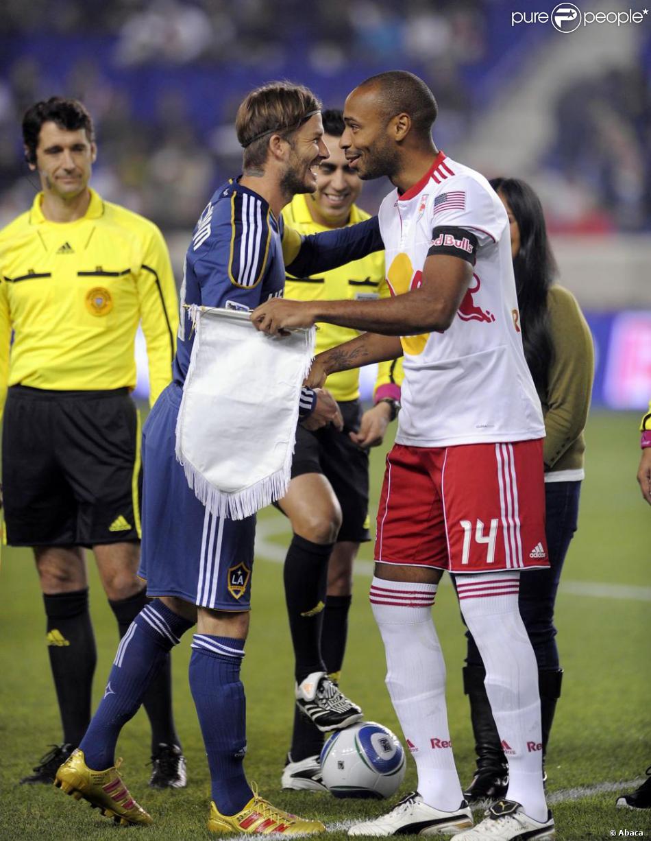 David Beckham et Thierry Henry le 4 octobre 2011 à New York - Purepeople