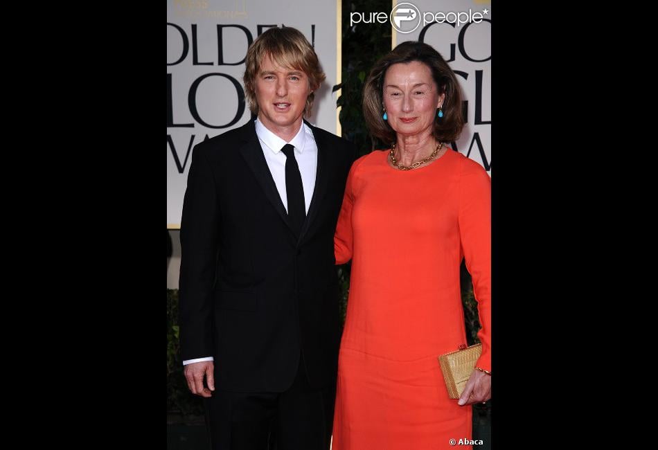 Owen Wilson et Laura Wilson aux Golden Globes, le 15 janvier 2012 à Los ...