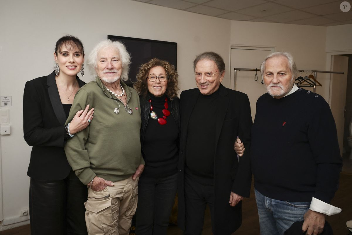 Photo : Exclusif - Hugues Aufray, sa femme Murielle, Mireille Dumas ...