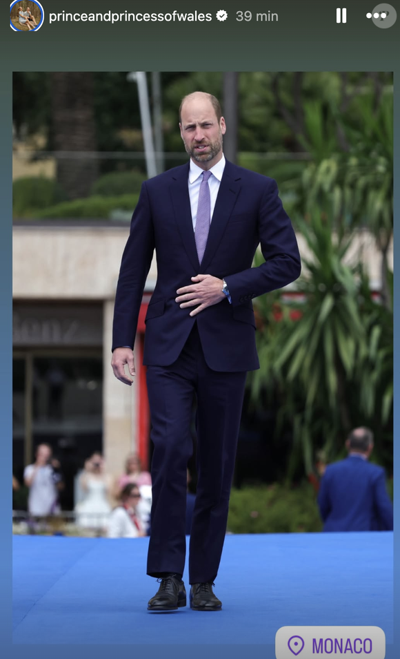 Surprise ! Le prince William sans Kate Middleton à Monaco pour un ...