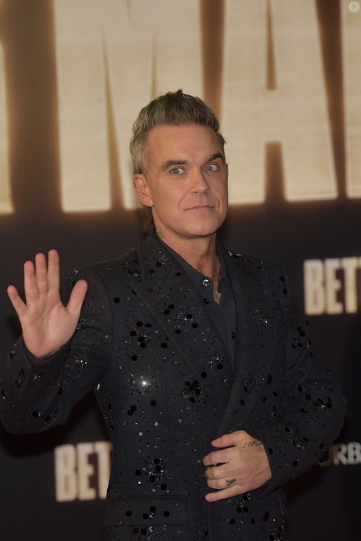 Photo : Robbie Williams, à la première de "Better Man" à Rome, le 6 ...