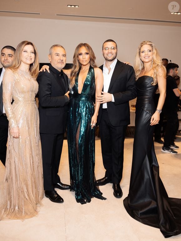 Photo : Exclusif - Claudine Saab, Elie Saab, Jennifer Lopez, Elie Saab ...