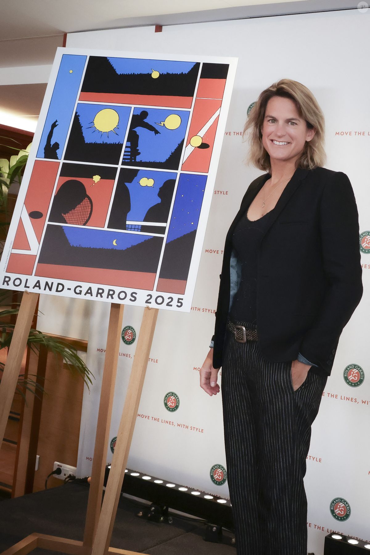 Photo : Amélie Mauresmo - Conférence de presse Roland Garros 2025 ...