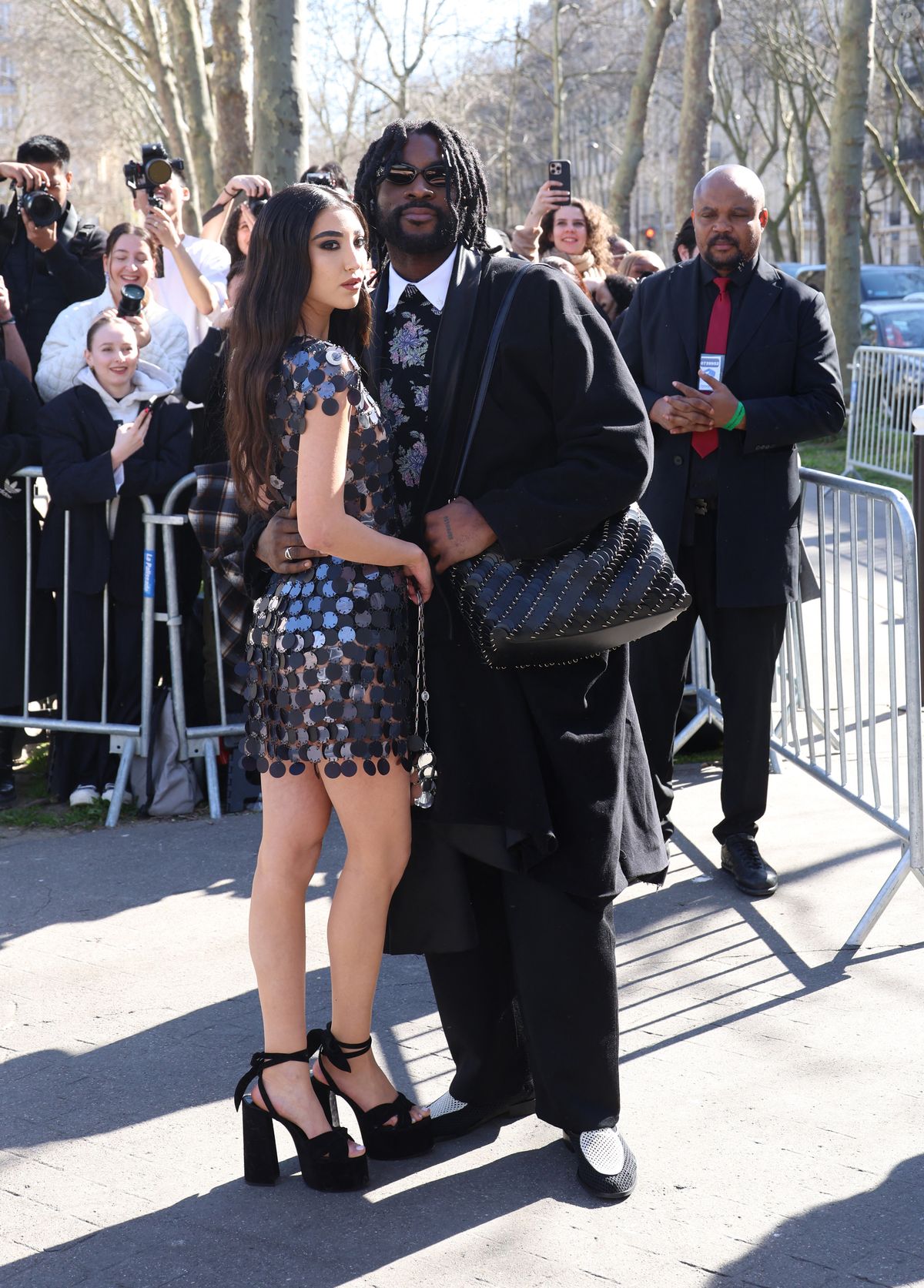 Photo : Milla Lapidus et Damso aux arrivées au défilé Rabanne Mode ...