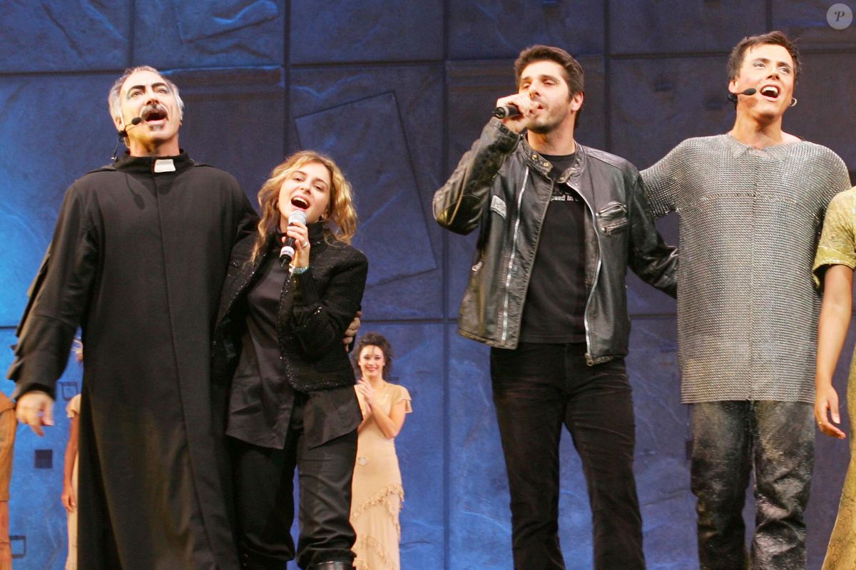 Photo : Robert Marien et Julie Zenatti, Laurent Ban et Patrick Fiori ...
