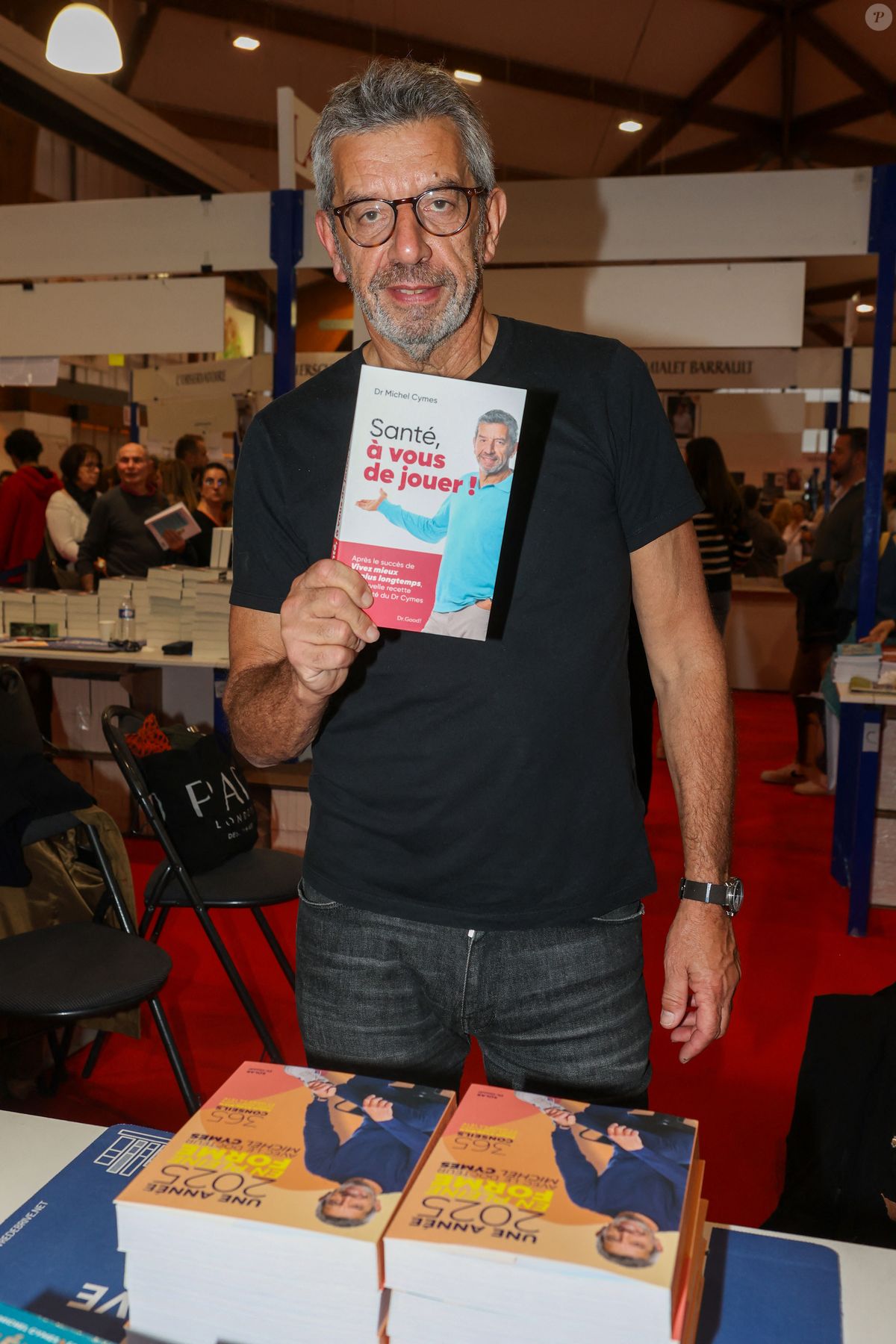 Photo : Michel Cymès, à la Halle Georges Brassens de Brive-la-Gaillarde ...