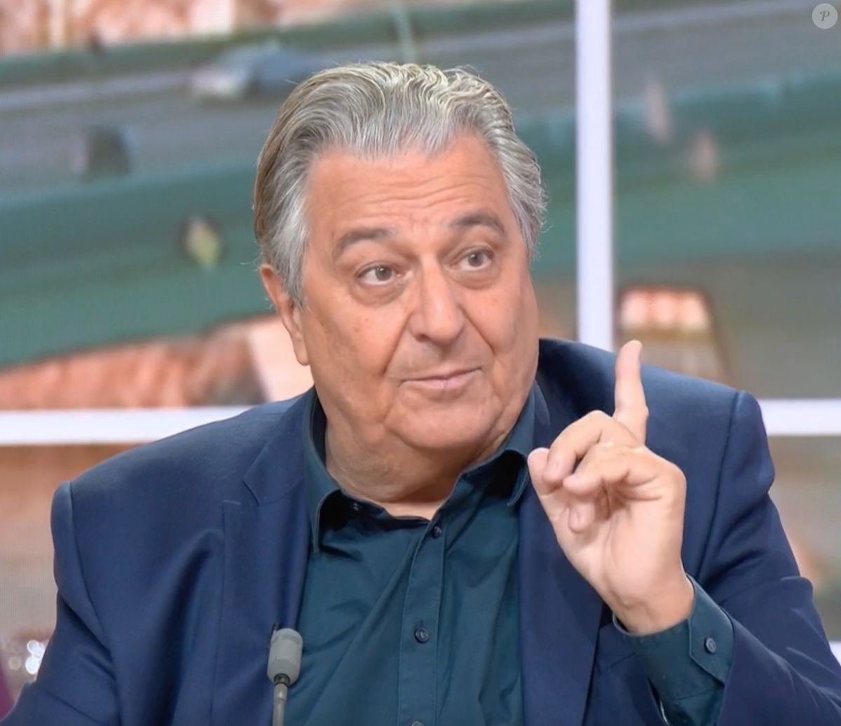 Photo : Christian Clavier sur le plateau Photo : Christian Clavier sur le plateau