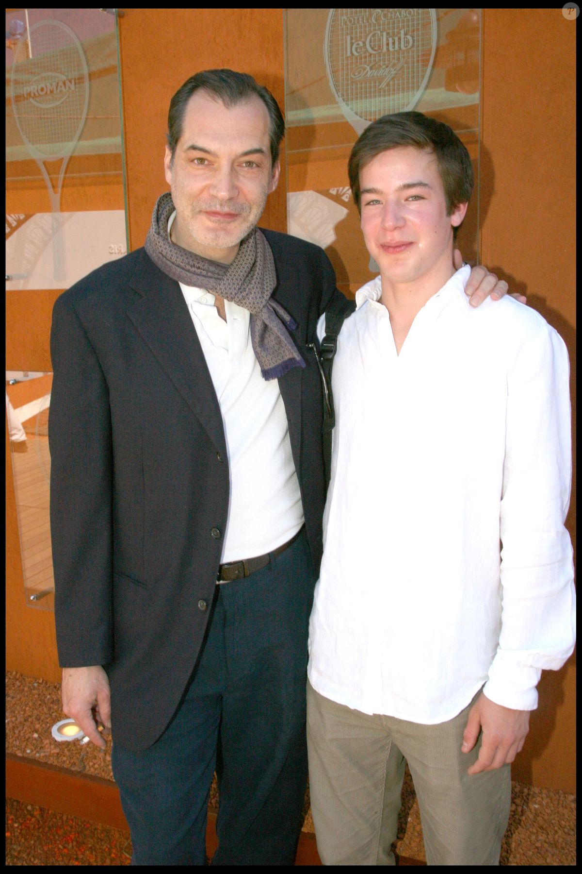 Photo : Samuel Labarthe et son fils Alexandre - Tournoi Roland-Garros ...