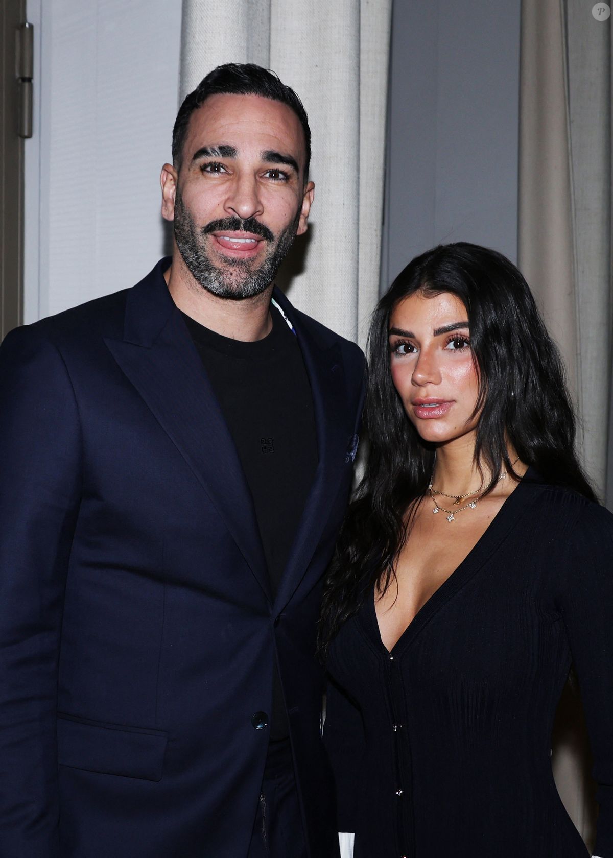 Photo : Adil Rami et sa compagne Louana Franco - Vernissage de l ...