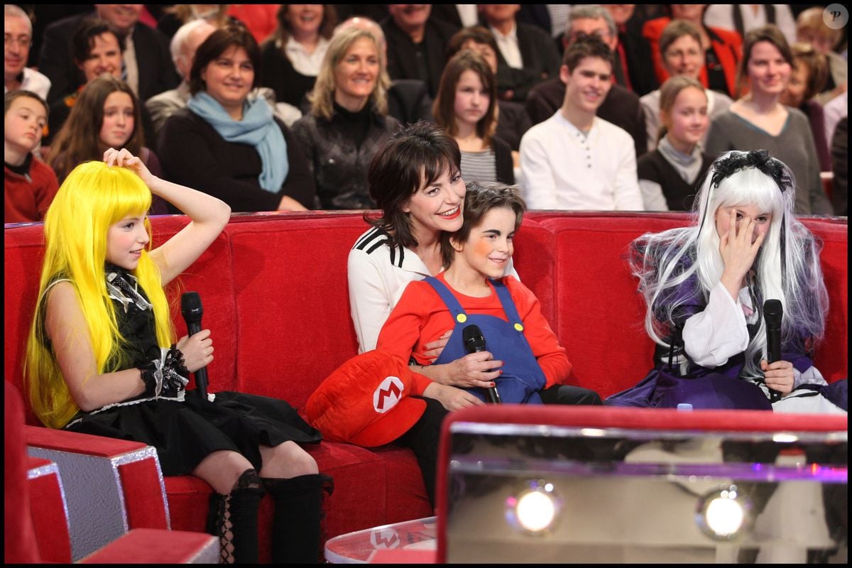 Photo : Lio et son fils Diego et ses filles Garance et Léa lors de l'enregistrement de l ...