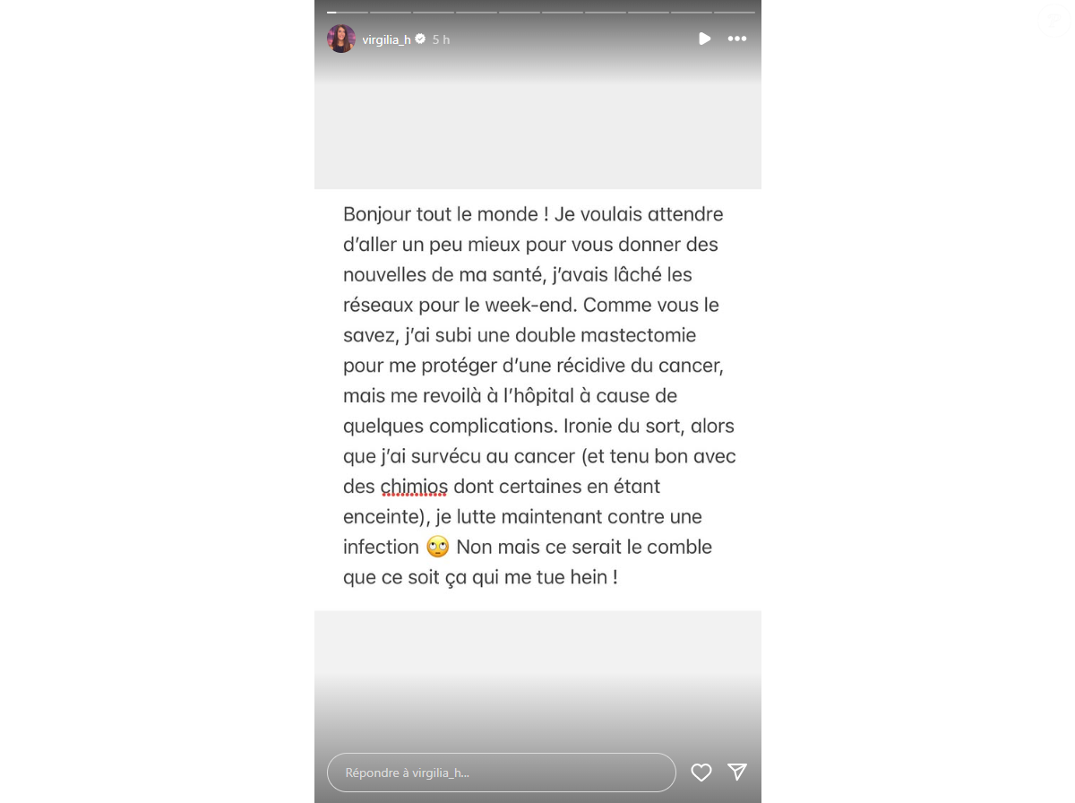 Photo : Elle va un peu mieux depuis qu'on la opérée à la suite de son ...