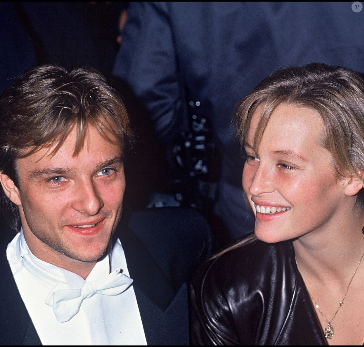 Photo : Archives - David Hallyday et Estelle Lefébure lors de la soirée ...