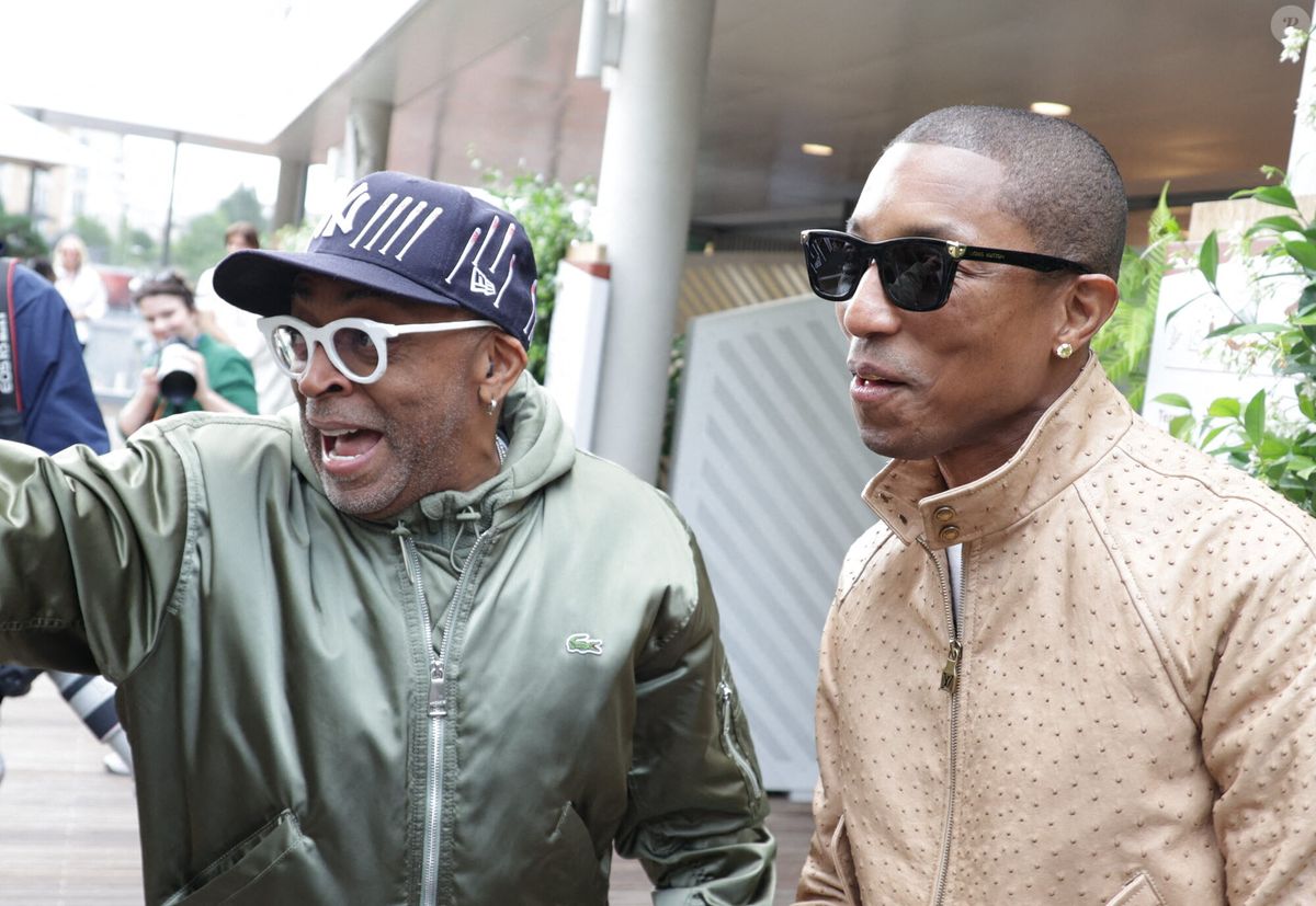 Photo : Pharrell Williams et Spike Lee à Roland Garros le 8 juin 2025 à ...