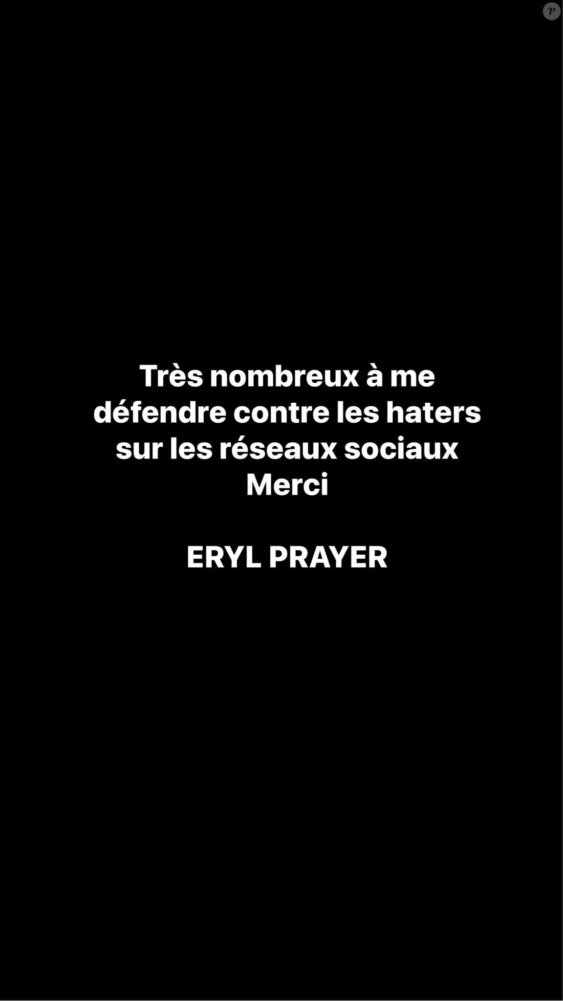 Photo : Instagram Eryl Prayer - Purepeople