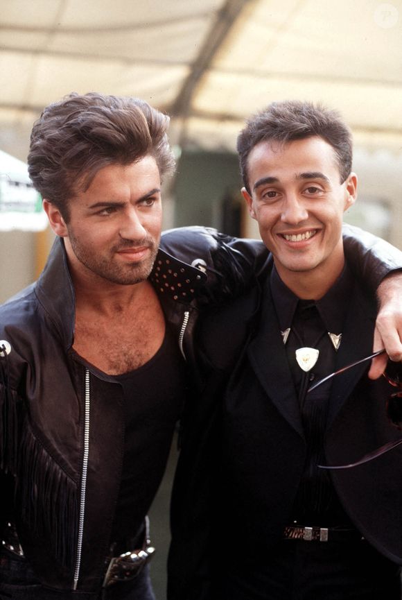 Photo : George Michael et Andrew Ridgeley du groupe Wham à Wembley ...