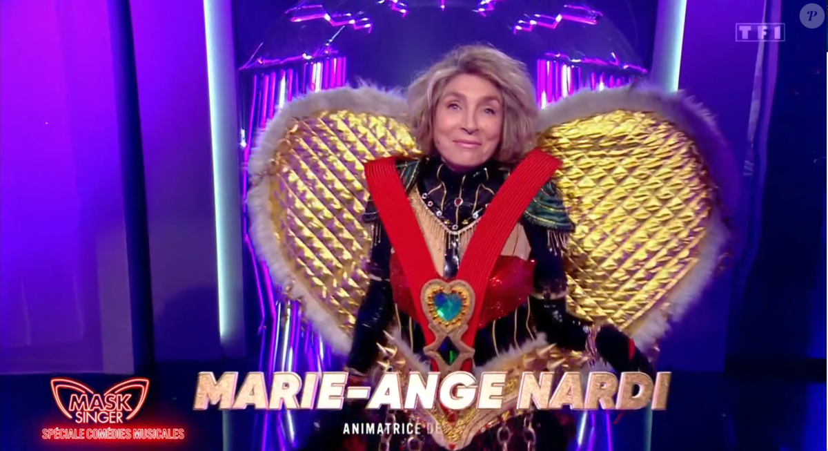 Photo : C'était Marie-Ange Nardi ! La Dame de Coeur dans "Mask Singer ...