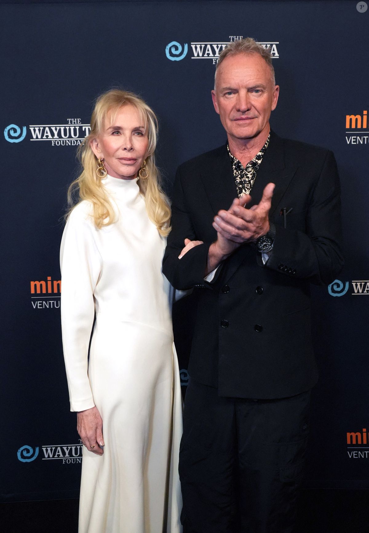 Photo : 11 mars 2025, New York, New York : TRUDIE STYLER et STING ...