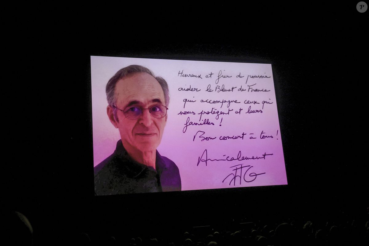 Photo : Illustration dédicacée de Jean-Jacques Goldman au concert des ...