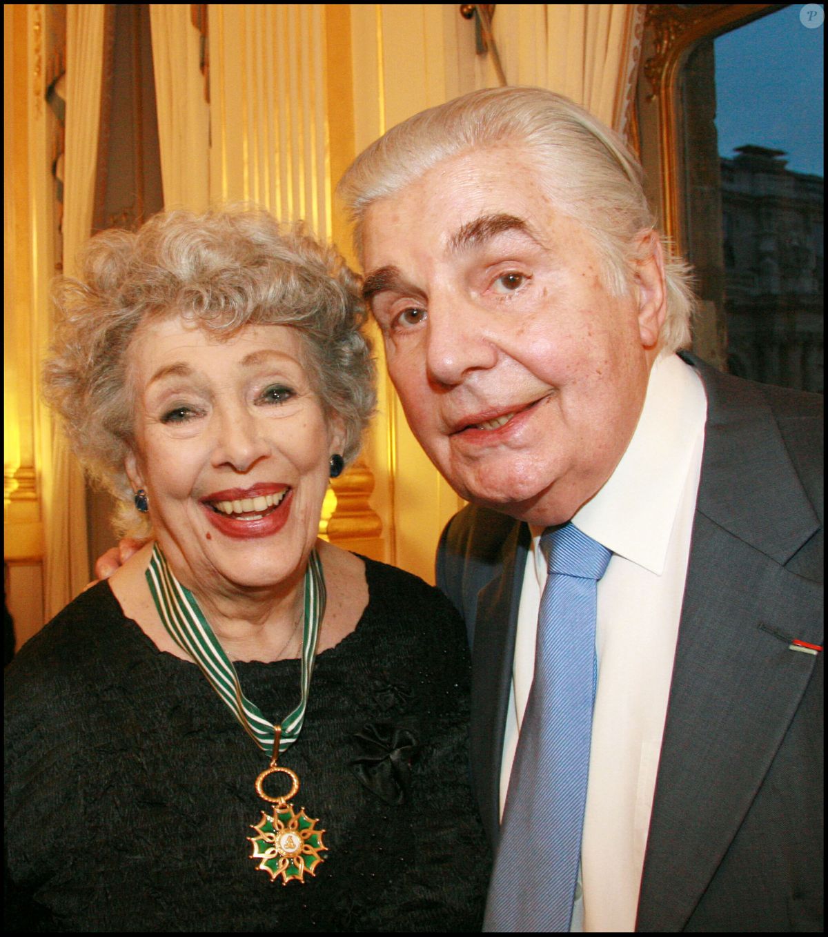 Photo : Micheline Dax et Roger Pierre à Paris en 2006. - Purepeople