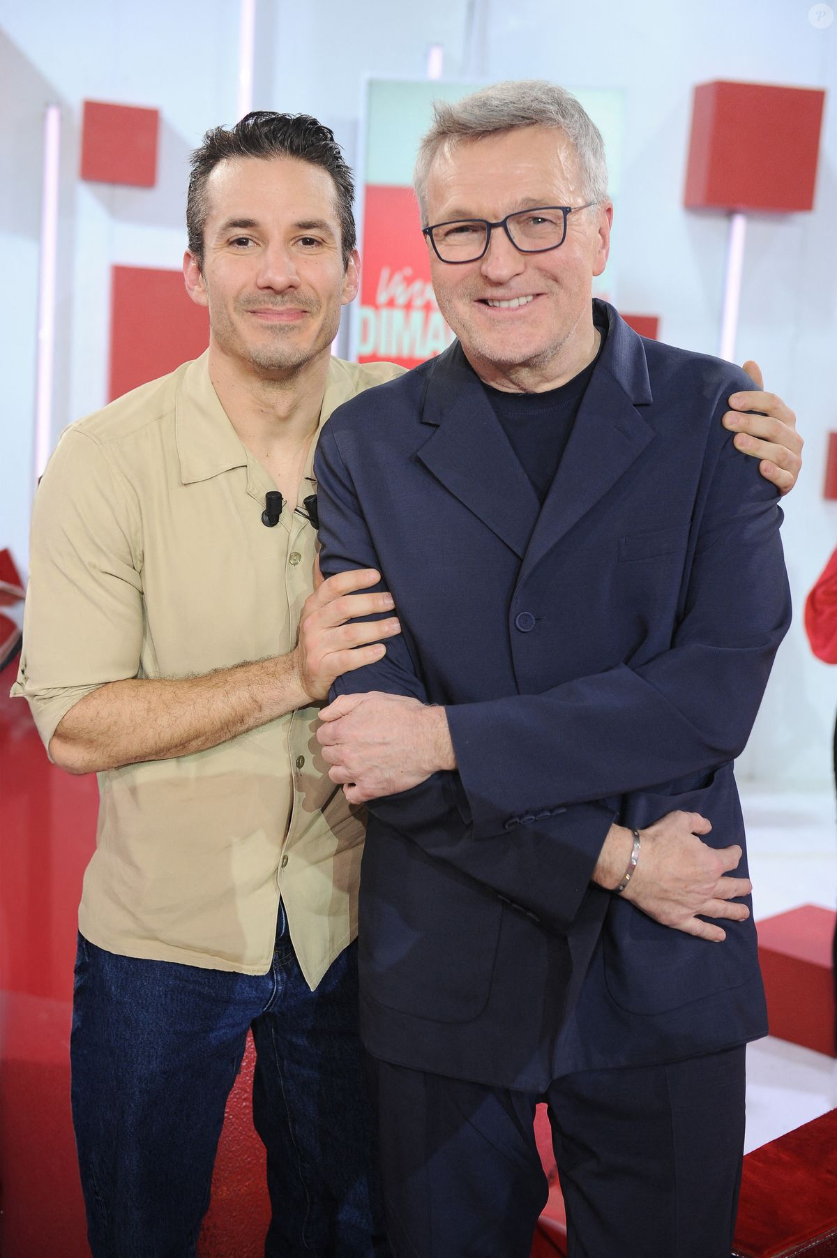 Photo : Jeremy Ferrari et Laurent Ruquier lors de l'enregistrement de l ...