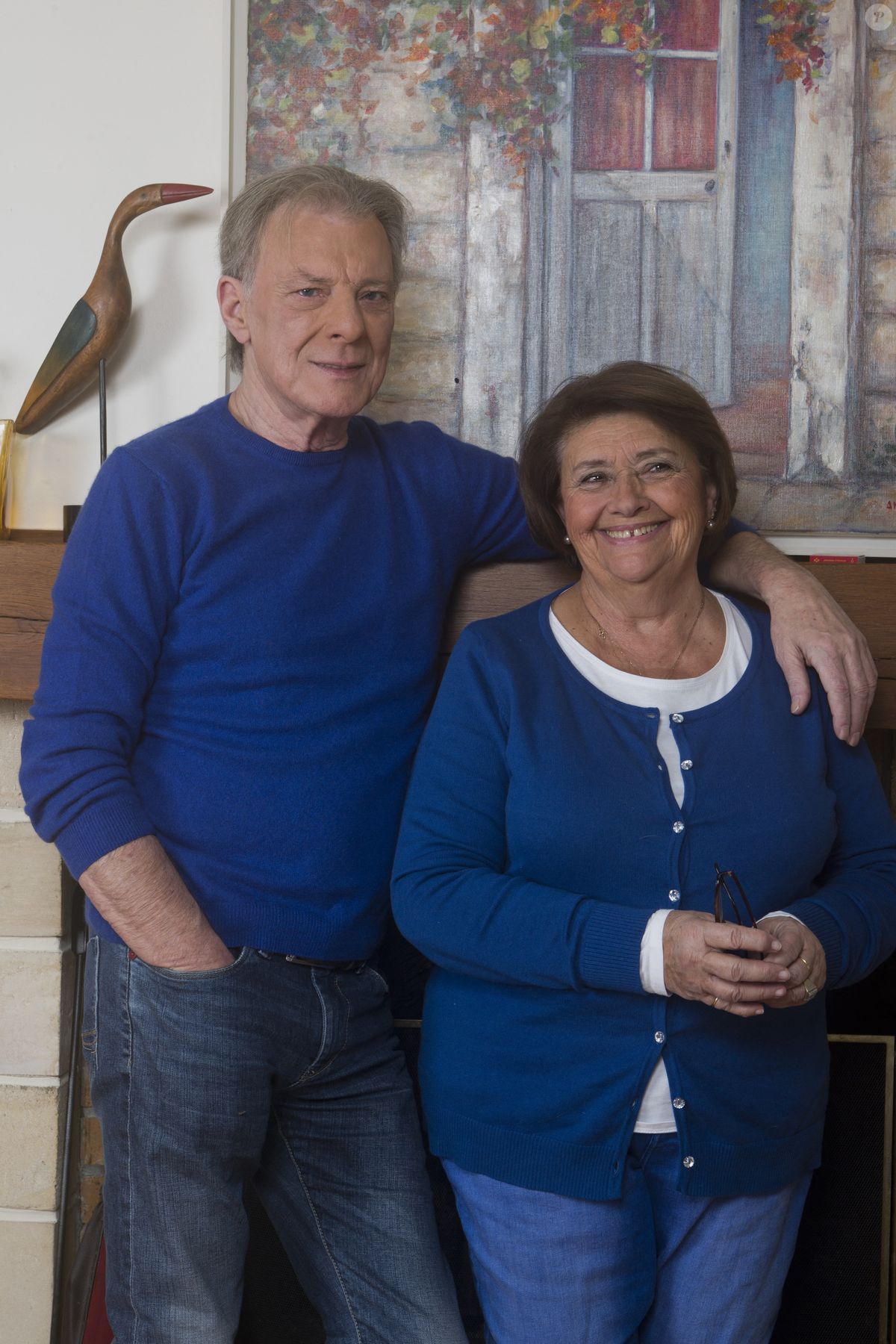 Photo : Herbert L&onard et sa femme Cléo chez eux à Barbizon en 2016 ...